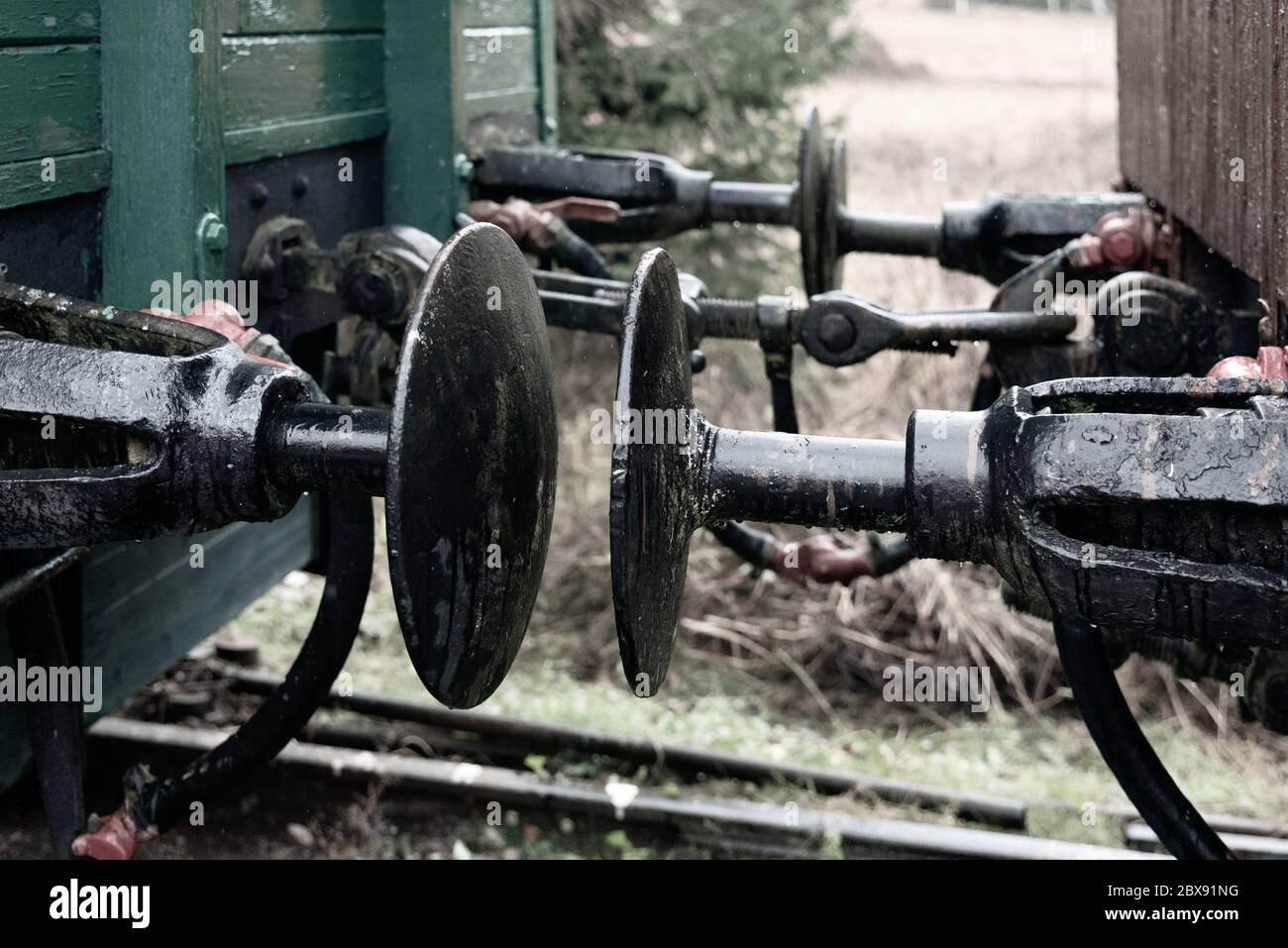 Train buffers hi-res stock photography and images - Alamy