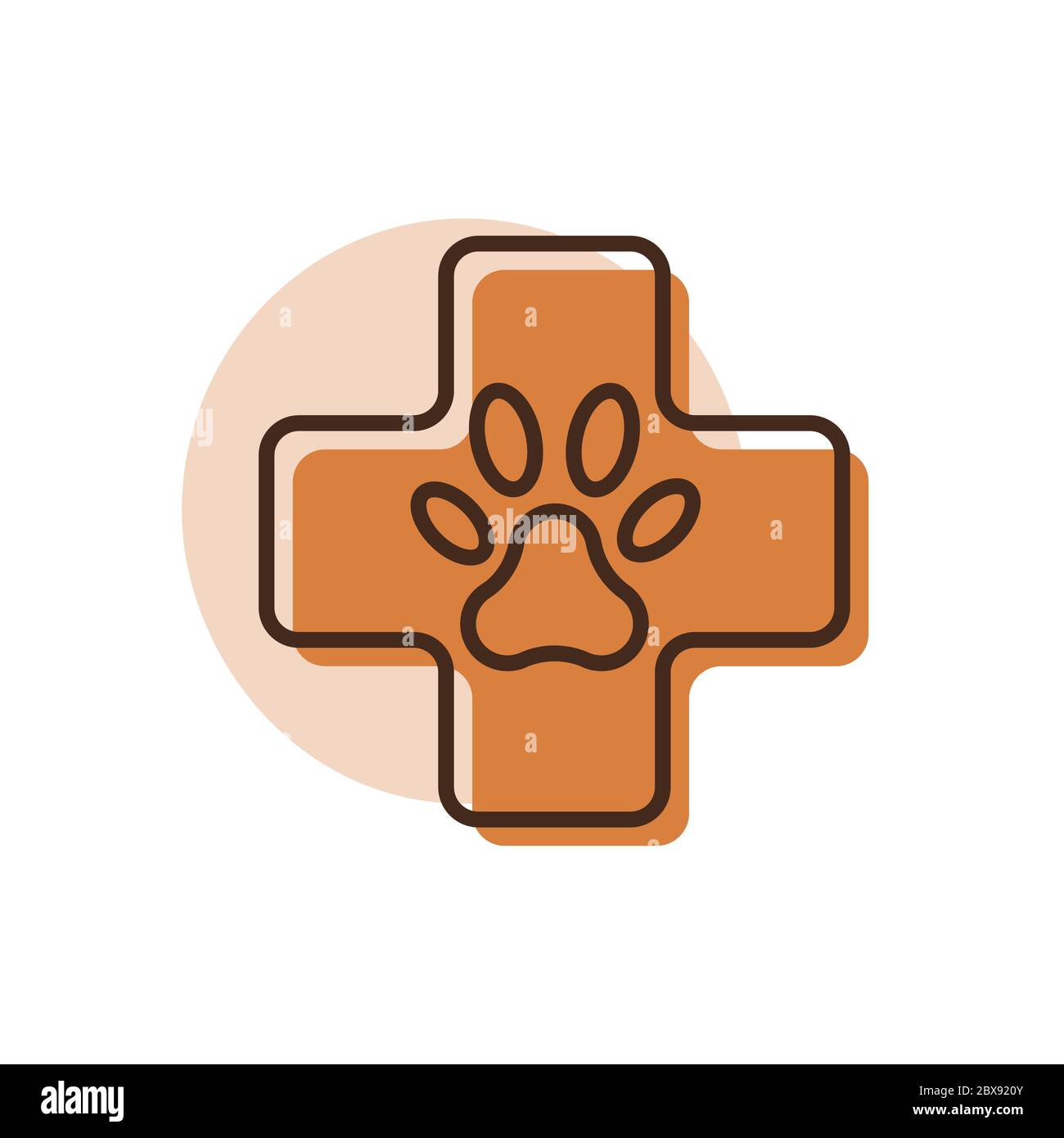 Veterinary vector icon. Pet animal sign. Graph symbol for pet and ...