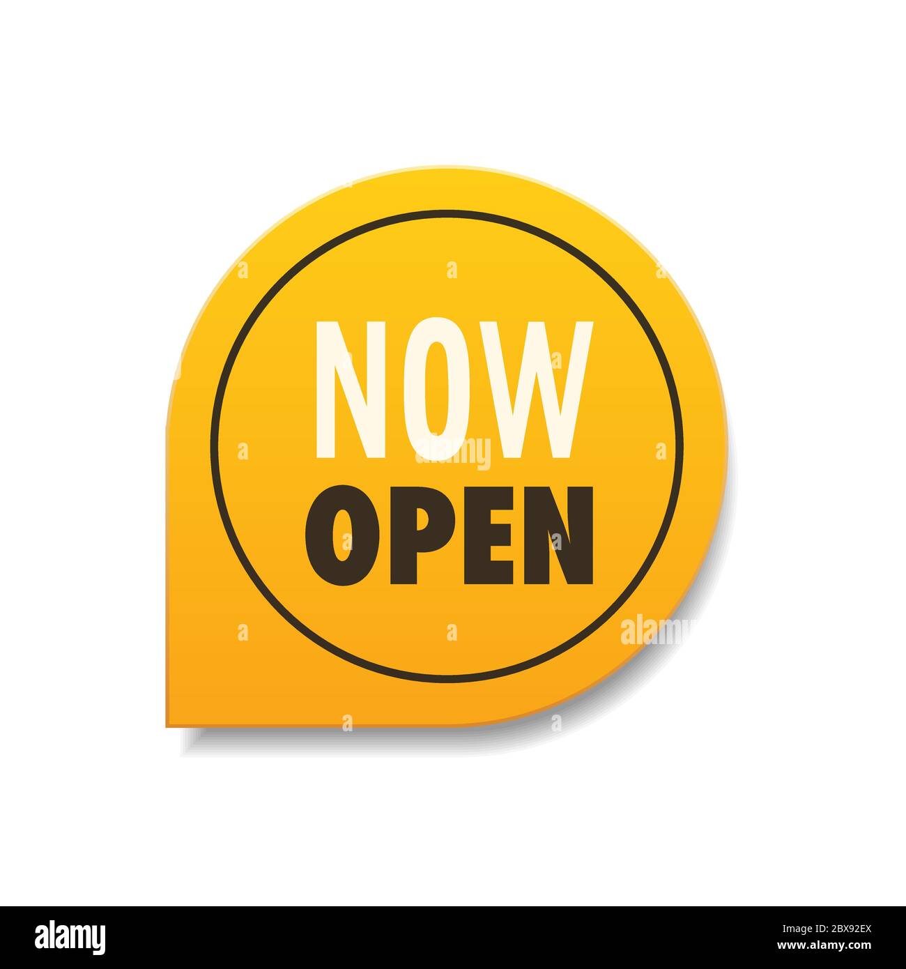 now open sticker coronavirus quarantine is over advertising campaign ...
