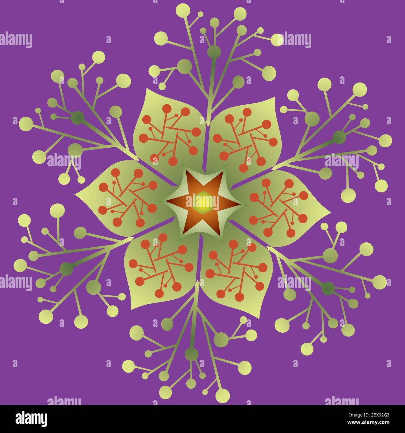 Violet flower illustration hi-res stock photography and images - Alamy