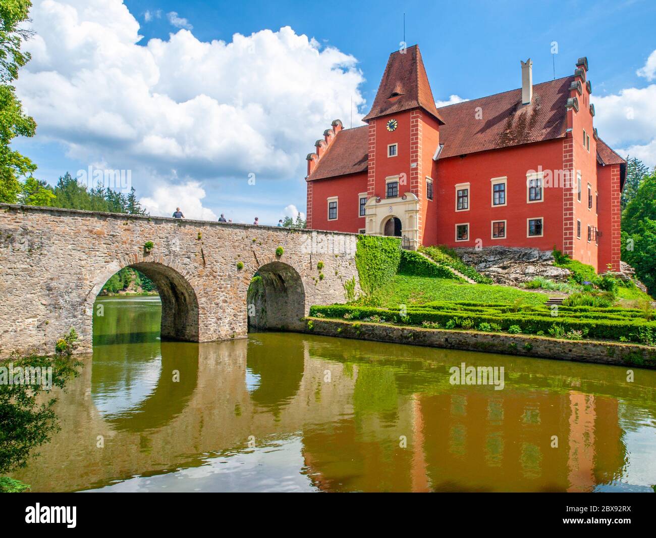 Renaissance chateau Cervena Lhota in Southern Bohemia, Czech Republic ...