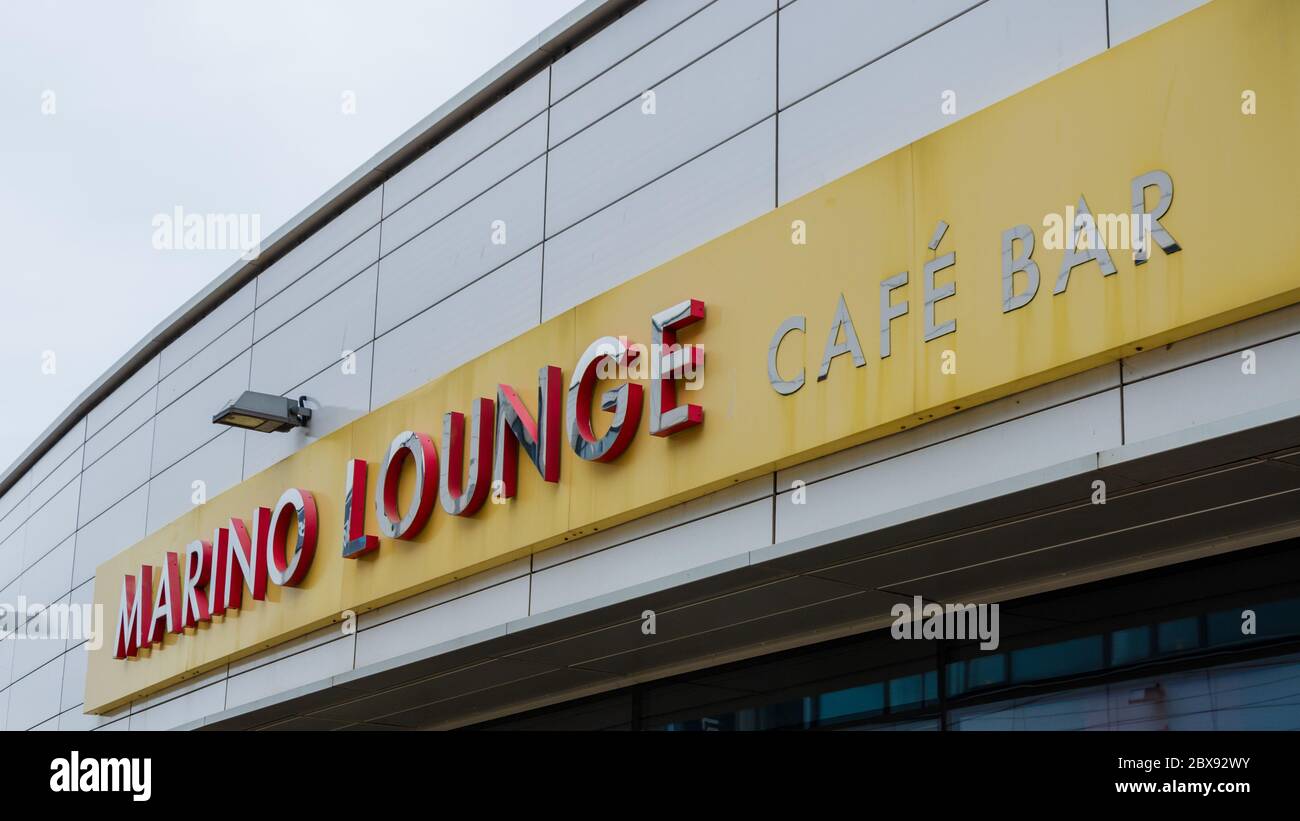 New Brighton, UK: Jun 3, 2020: A general view of the company logo and ...