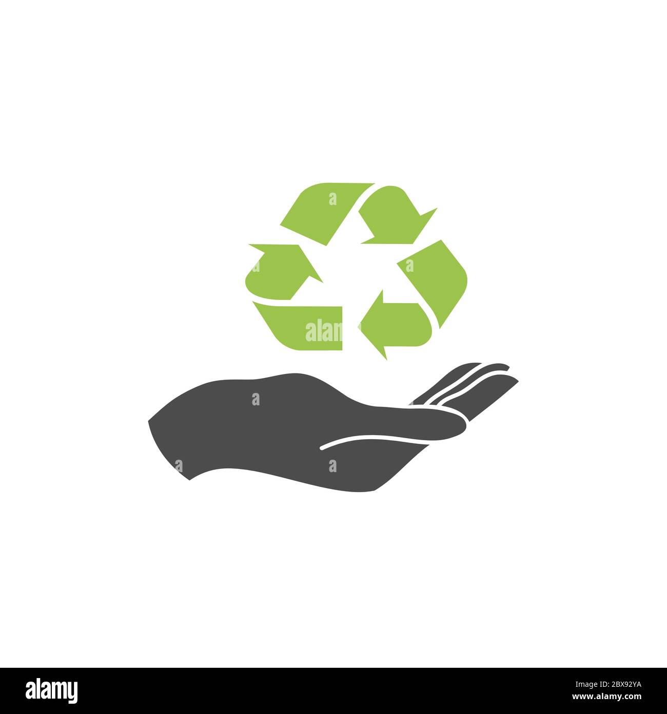 ECO Business Friendly Save Nature. environmental protection hand sign ...