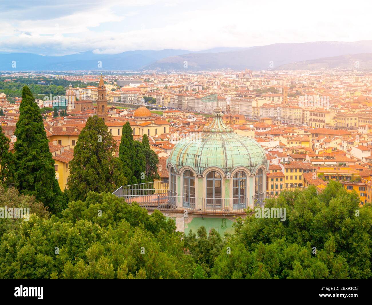 Rounded Building Of Coffee House In Boboli Gardens Florence Tuscany