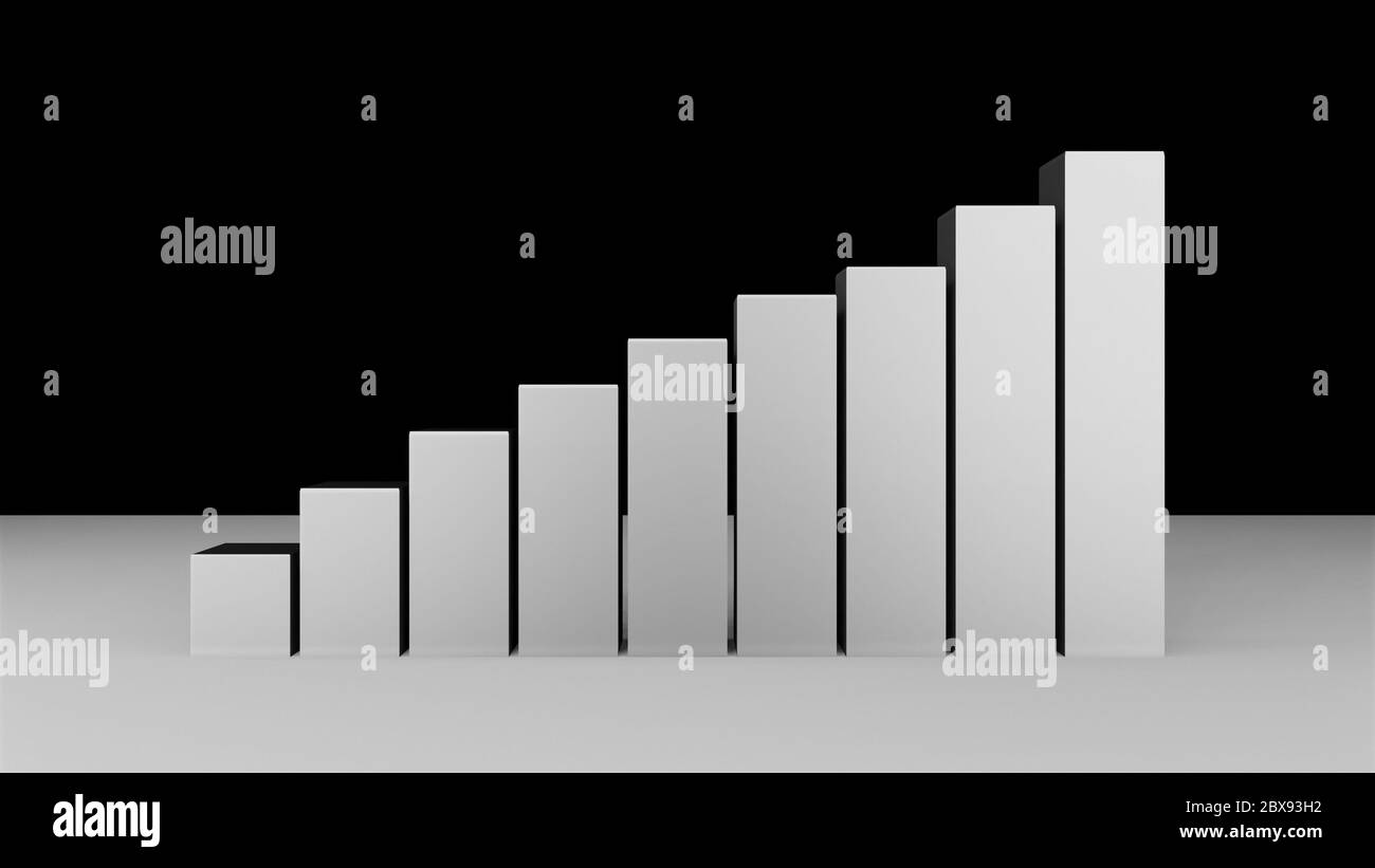 3d column chart hi-res stock photography and images - Alamy