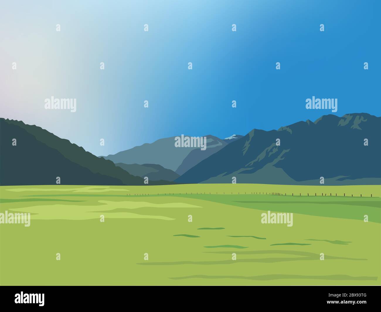 Beautiful country view Stock Vector Images - Alamy