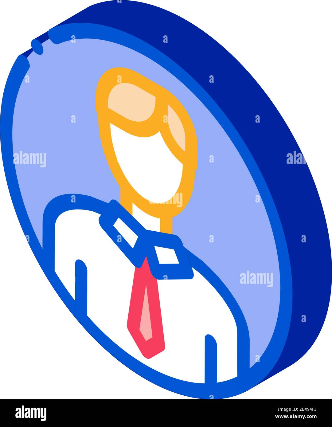 Man Silhouette isometric icon vector illustration Stock Vector Image ...