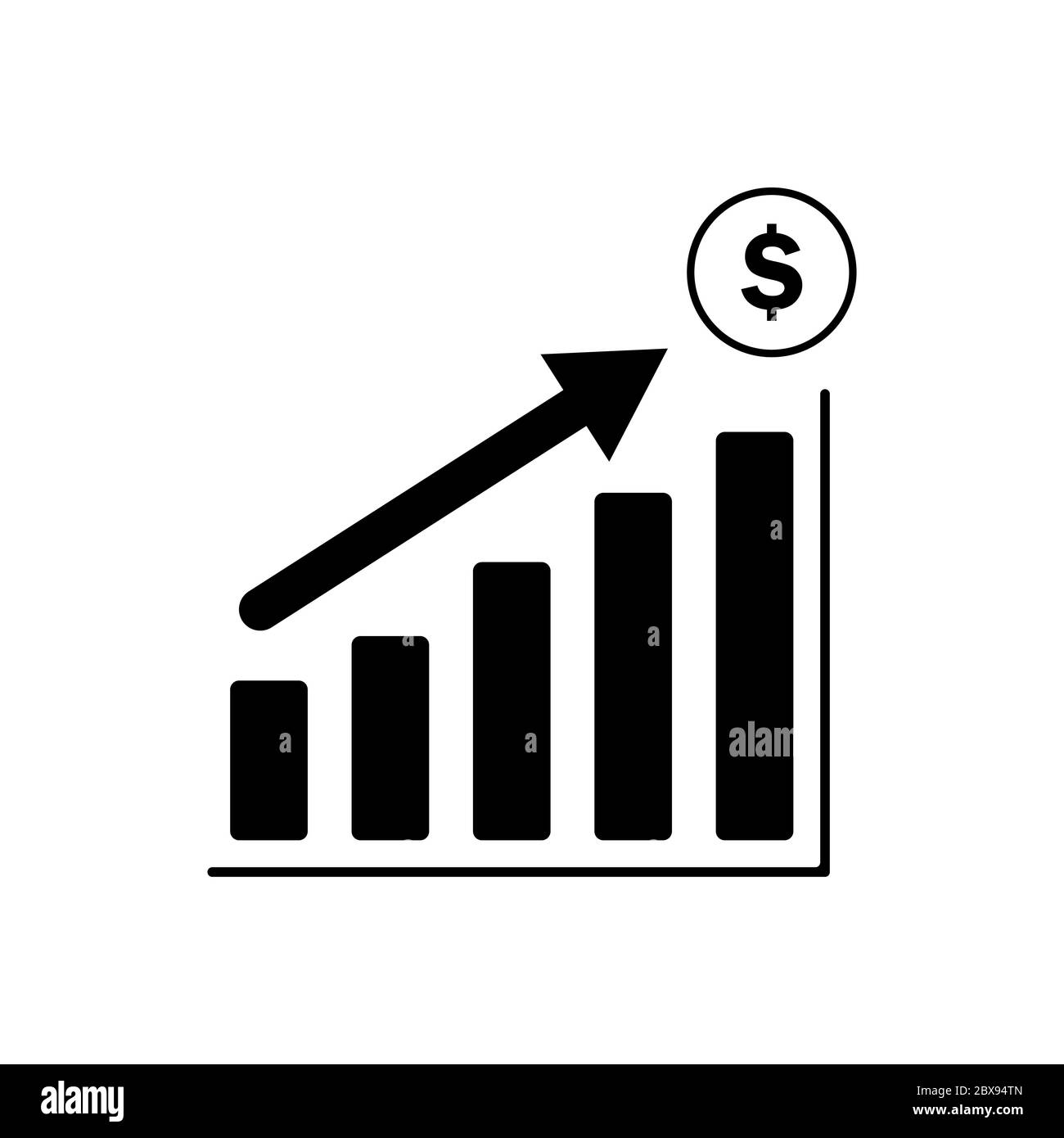 Growing economic symbol. Design template vector Stock Vector Image ...