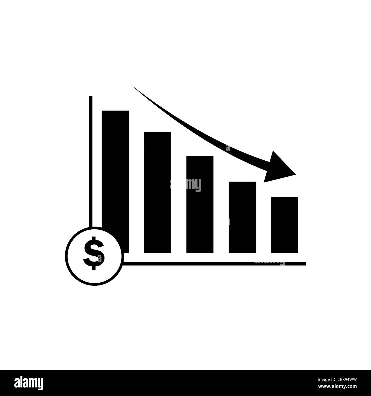 Fall economic symbol. Design template vector Stock Vector Image & Art ...