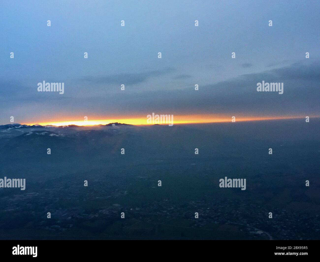 Snow covered austrian mountains Stock Photo - Alamy