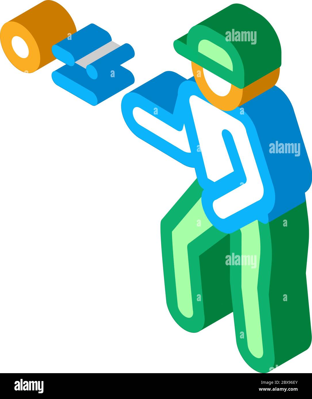 Player Throw Ball isometric icon vector illustration Stock Vector Image ...