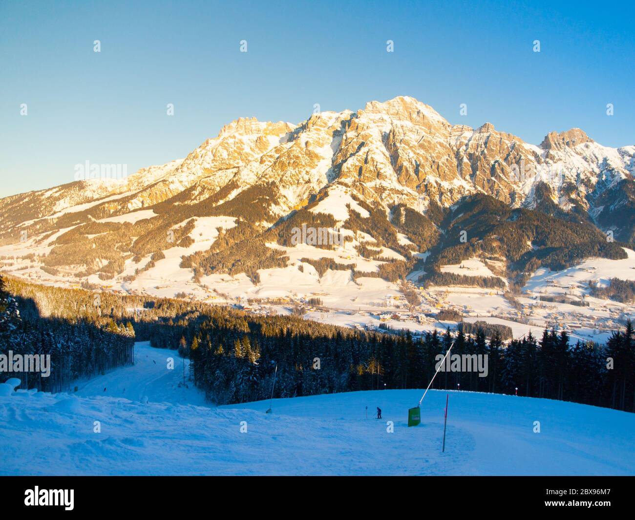 Winter idyllic resort background hi-res stock photography and images ...