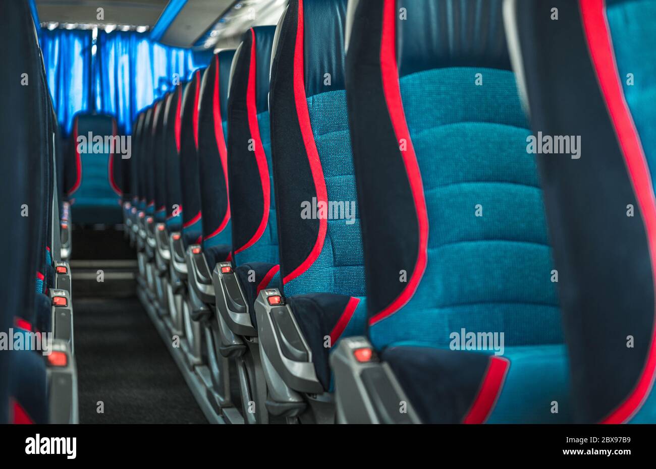 International Bus Coach Two Rows of Seats. Transportation Industry ...