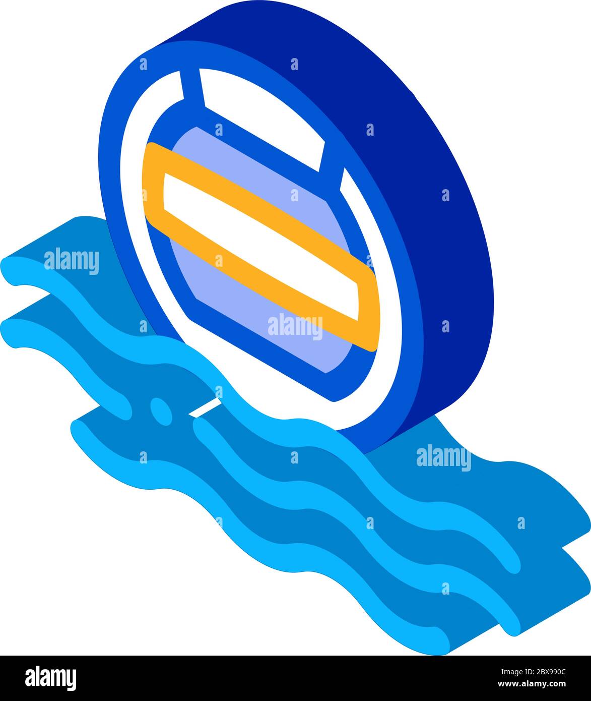 Water Volleyball isometric icon vector illustration Stock Vector Image ...