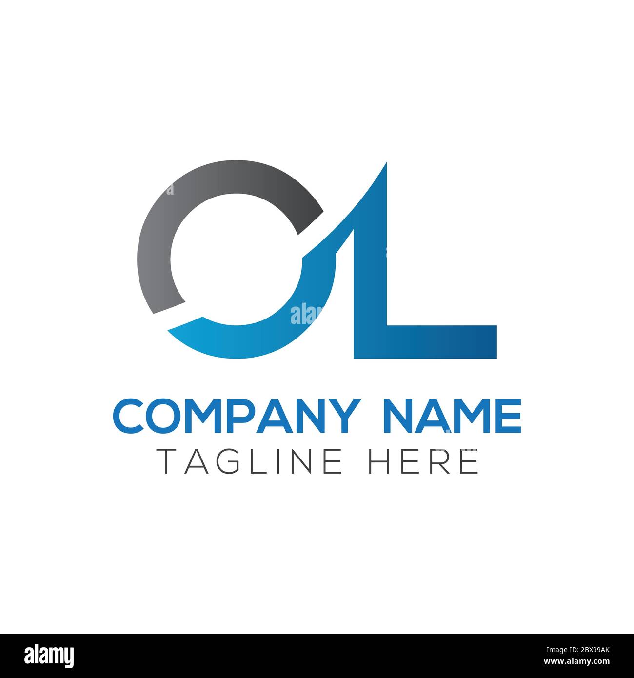 Initial Simple Letter OL Logo Design Vector Template. Abstract Minimal OL Letter Logo Design ...