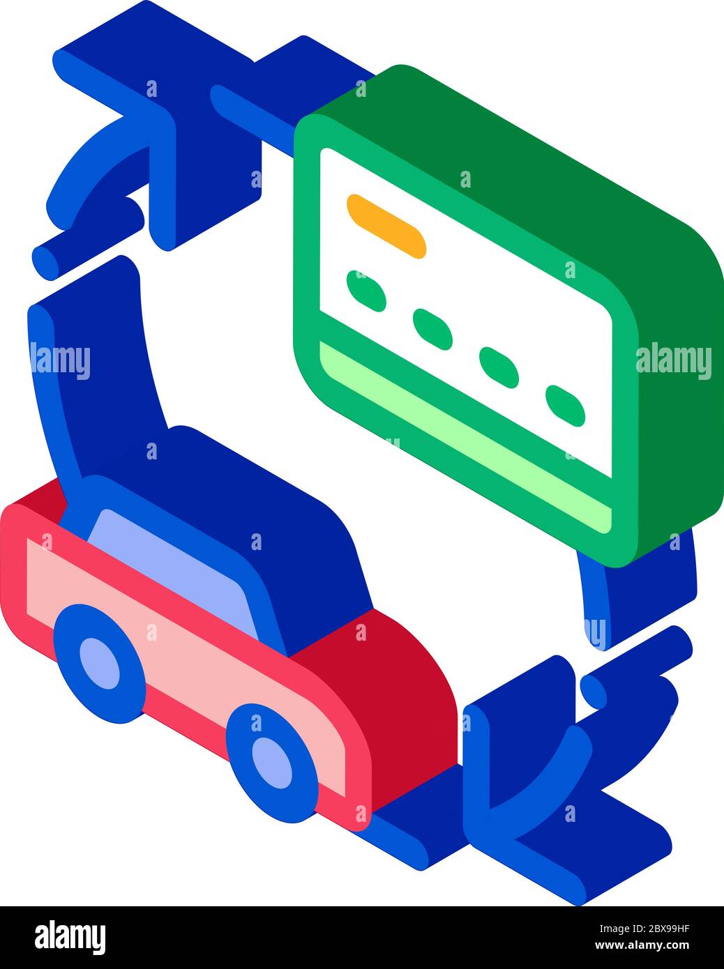 Car Credit Card isometric icon vector illustration Stock Vector Image ...