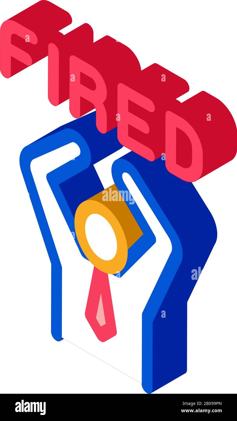 Fired Human isometric icon vector illustration Stock Vector Image & Art ...