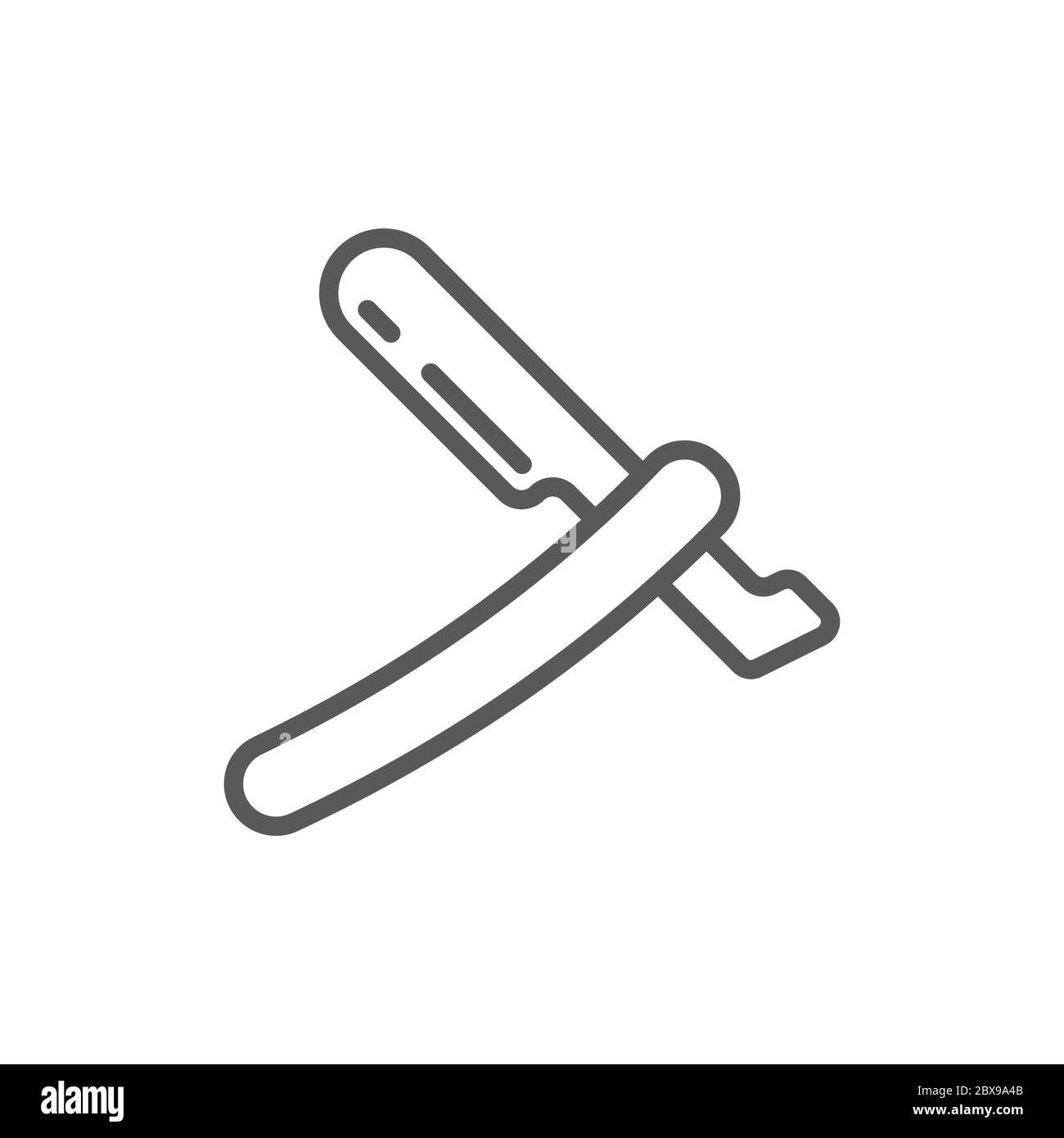 Barber shop equipment vector icon symbol tools isolated on white ...