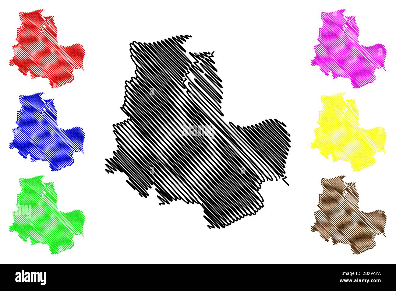 Neuss City (Federal Republic of Germany, North Rhine-Westphalia) map ...