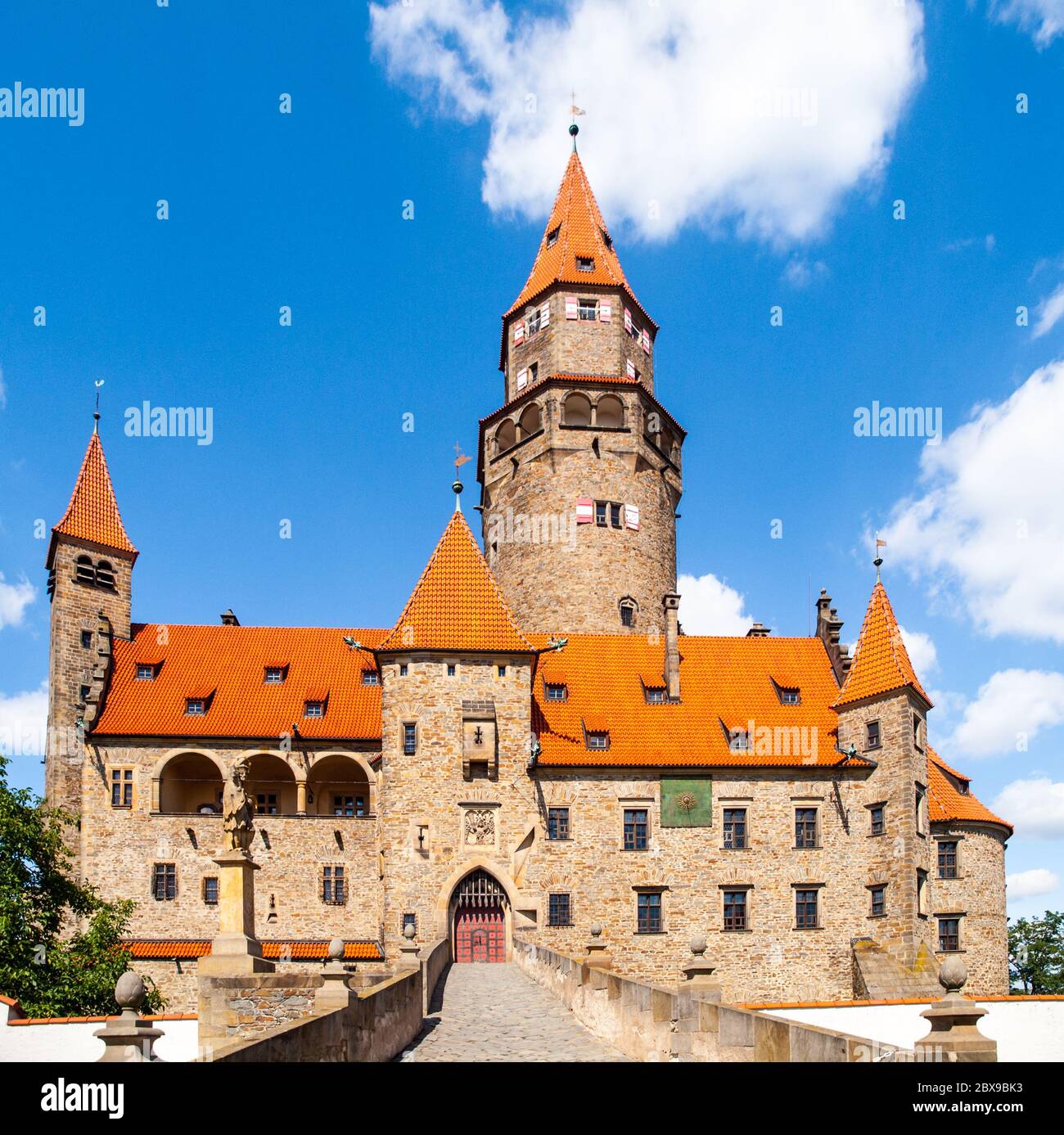 Romantic medieval castle Bouzov in Czech Republic Stock Photo - Alamy