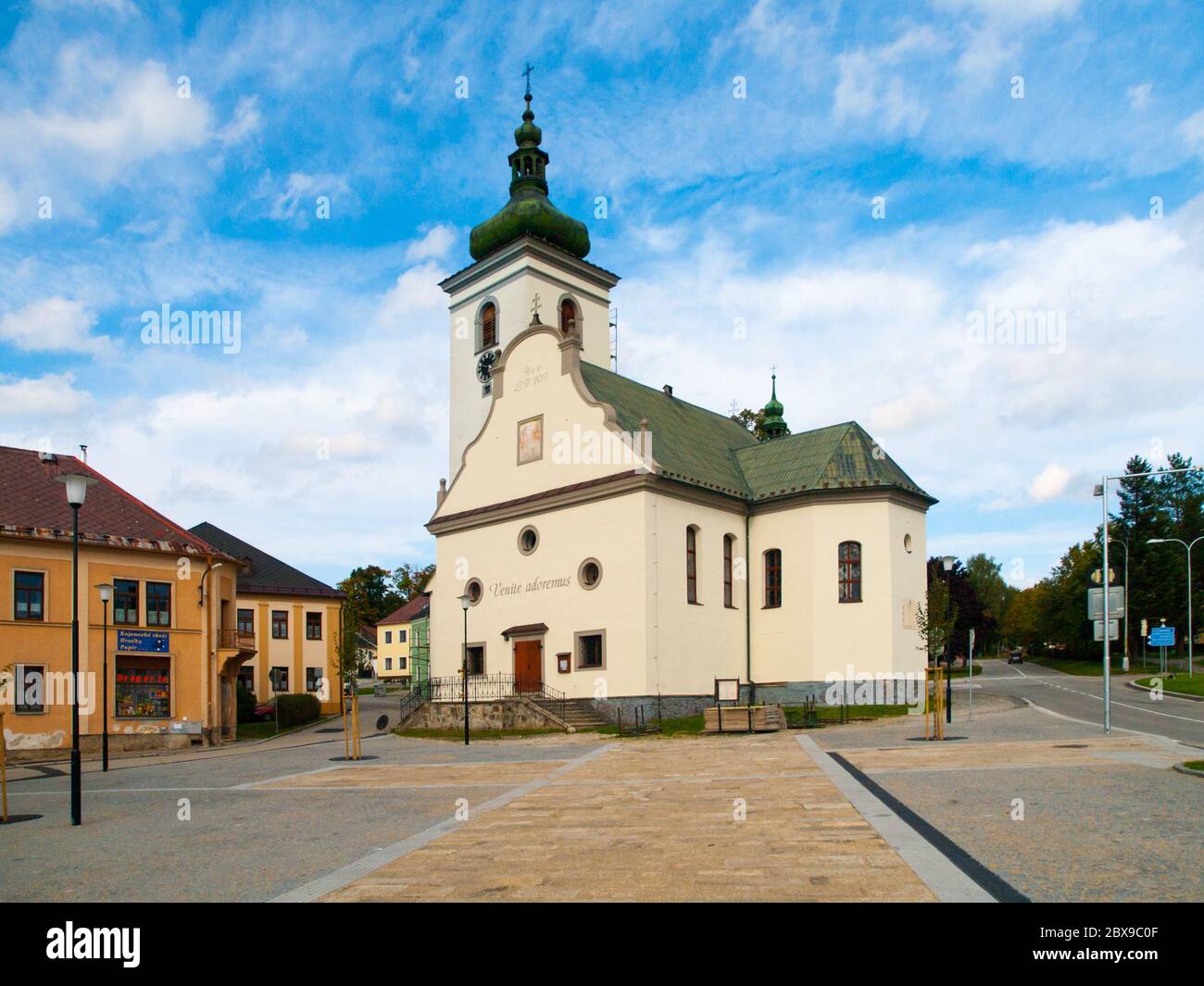 St Catherine's church in Volary, Sumava Mountains, Czech Republic Stock Photo - Alamy