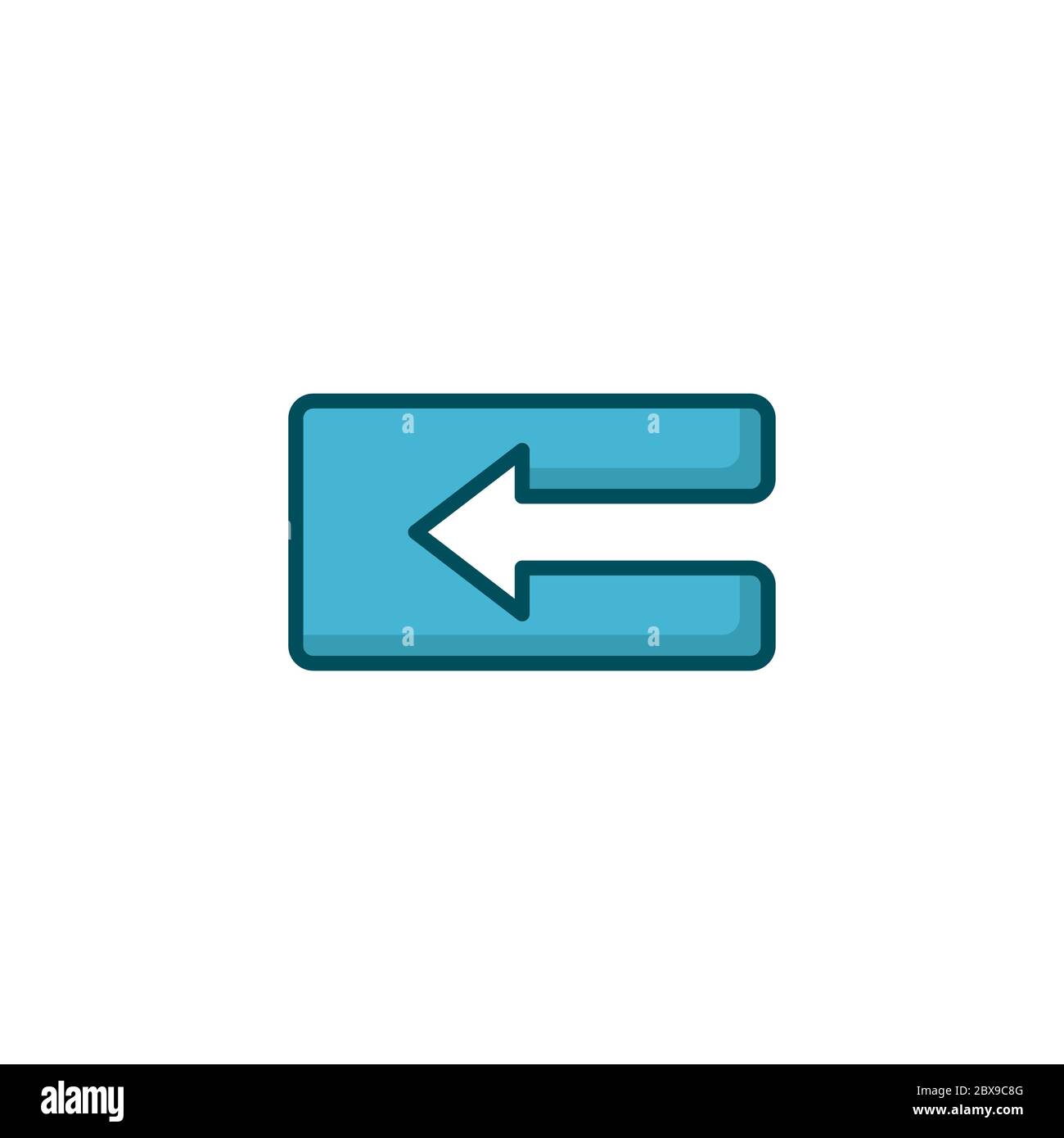 Backspace Key Vector Icon Symbol Keyboard Isolated On White Background Stock Vector Image And Art