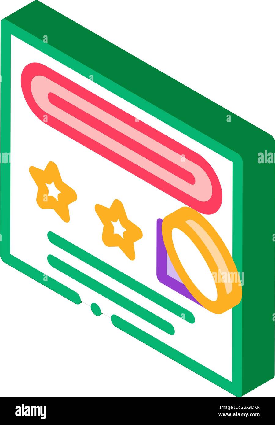 Number Guessing Sheet isometric icon vector illustration Stock Vector ...