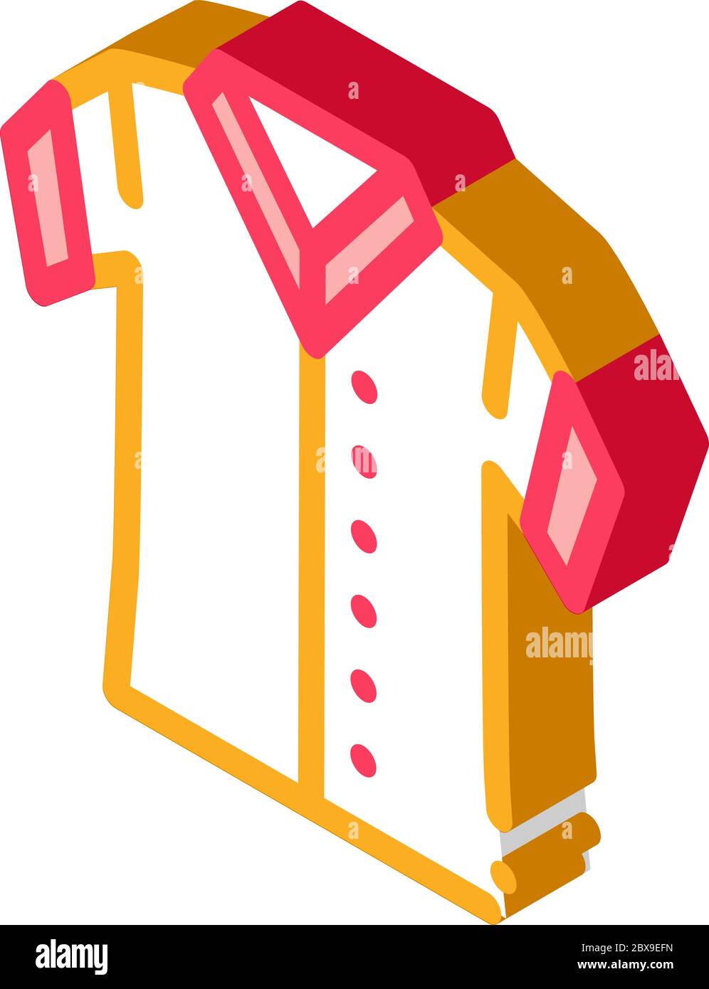 Baseball T-shirt isometric icon vector illustration Stock Vector Image ...