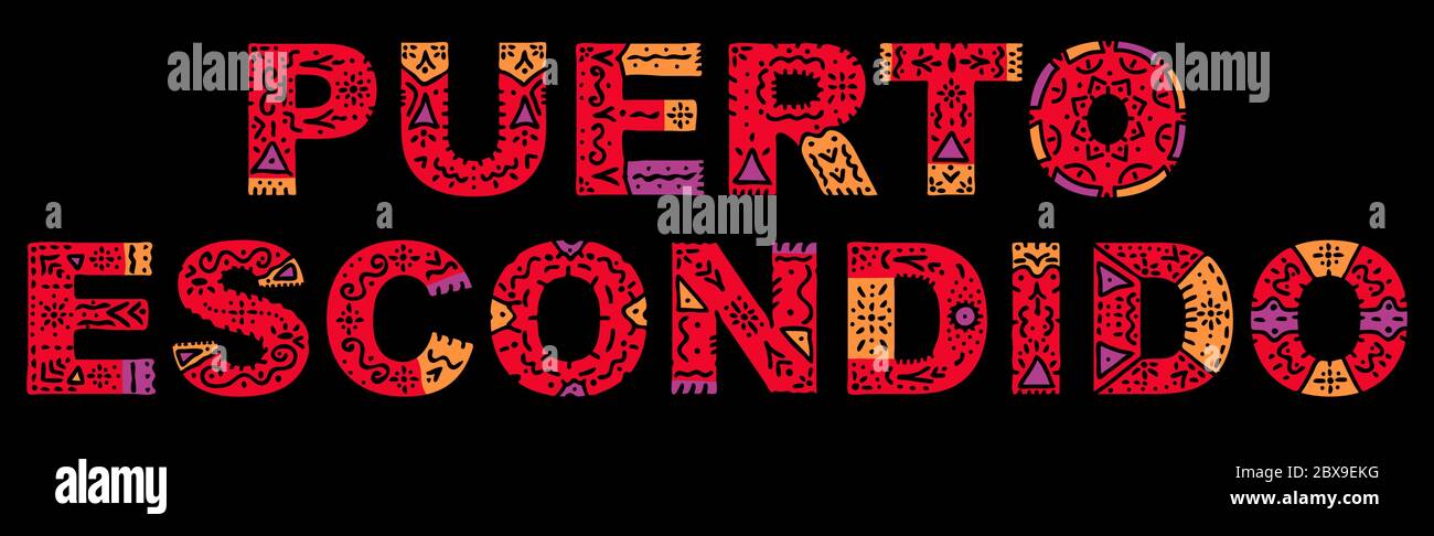 Puerto escondido, mexico Stock Vector Images - Alamy