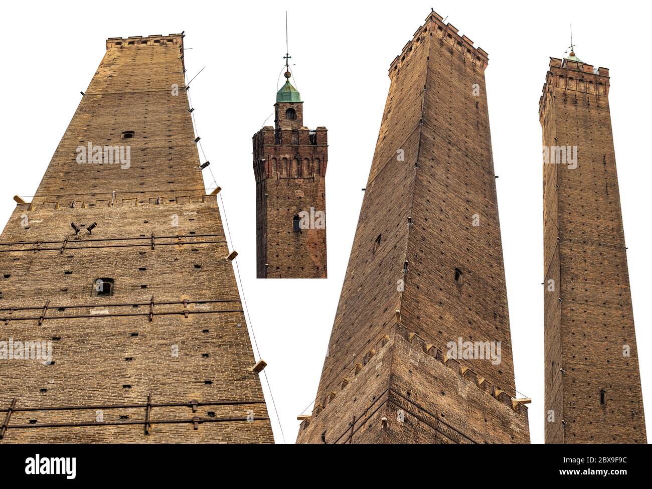 Torre degli Asinelli. One of the two towers (Due Torri 1109-1119, 97.20 ...