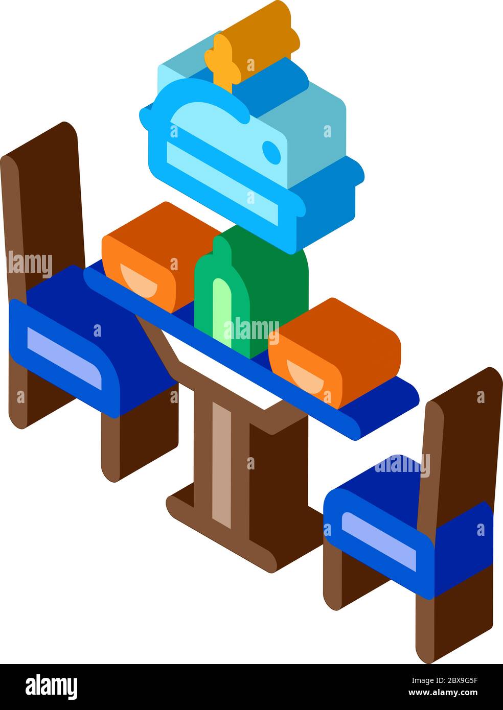 Canteen isometric icon vector illustration Stock Vector Image & Art - Alamy