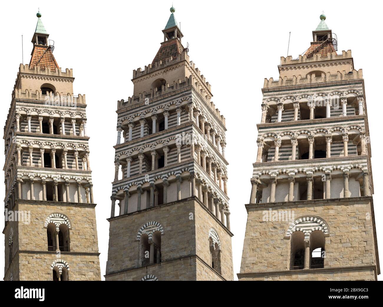 Pistoia, Bell tower of the Cathedral of San Zeno (St Zeno) X century ...