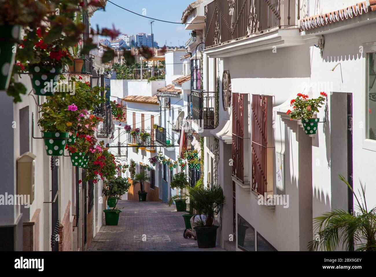 estepona streets views Stock Photo - Alamy