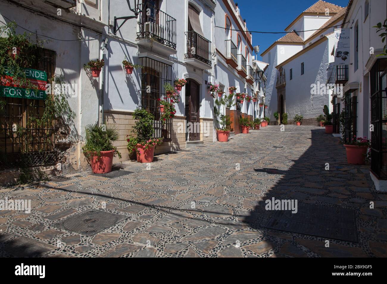 estepona streets views Stock Photo - Alamy