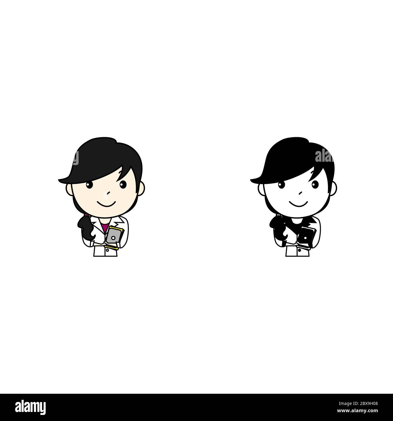 Young sweet woman in Stock Vector Images - Alamy