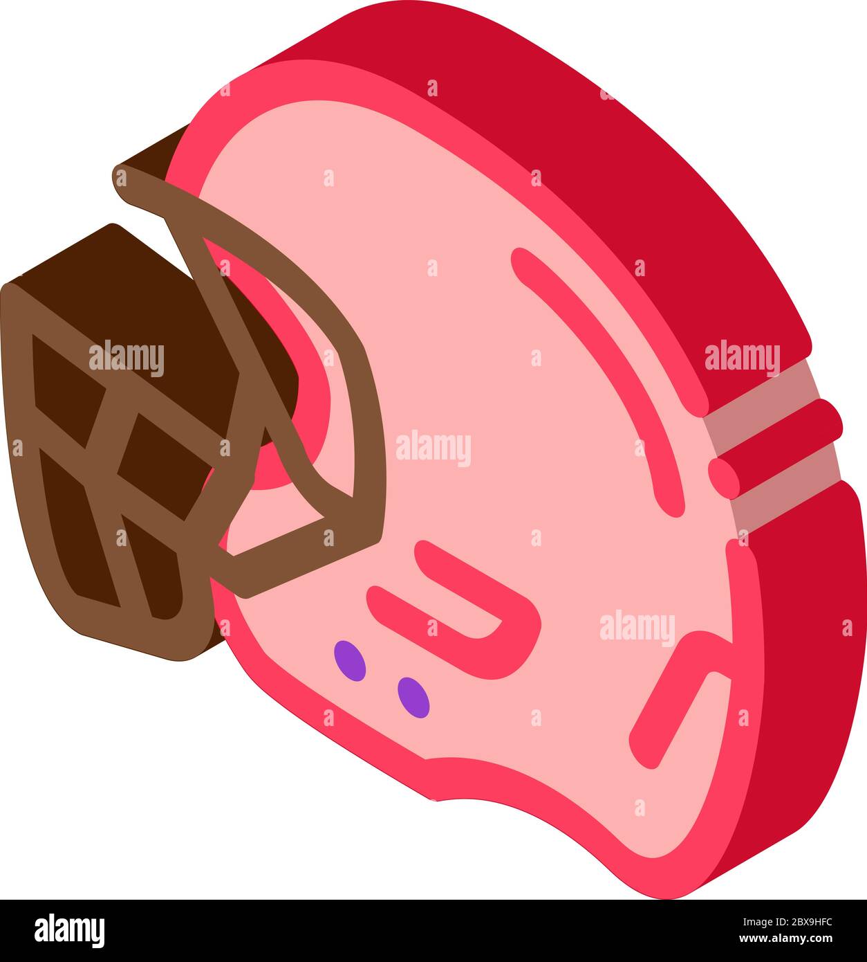 Protective Helmet isometric icon vector illustration Stock Vector Image ...