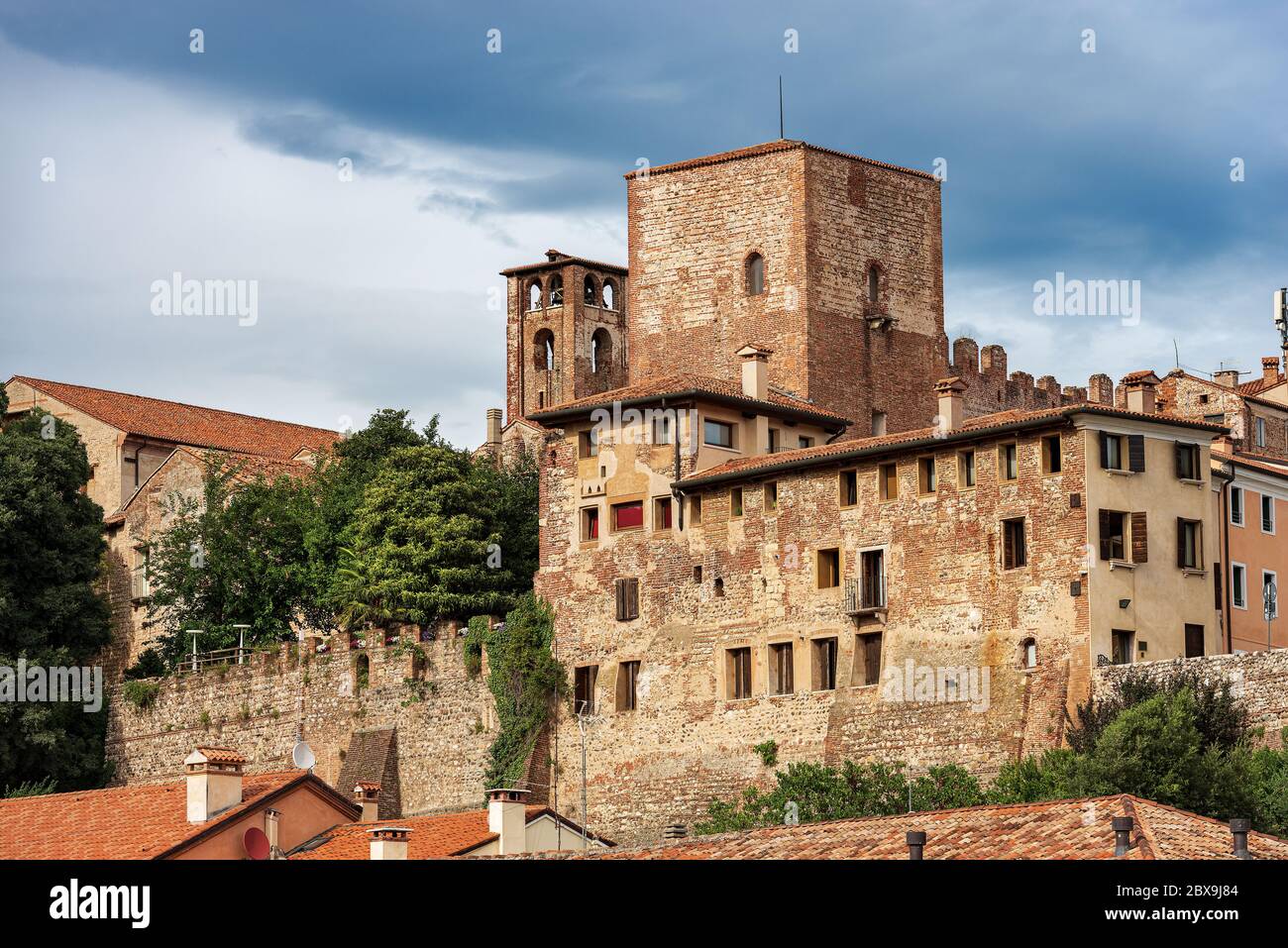 Castello degli Ezzelini. Medieval castle in Bassano del Grappa, Vicenza ...