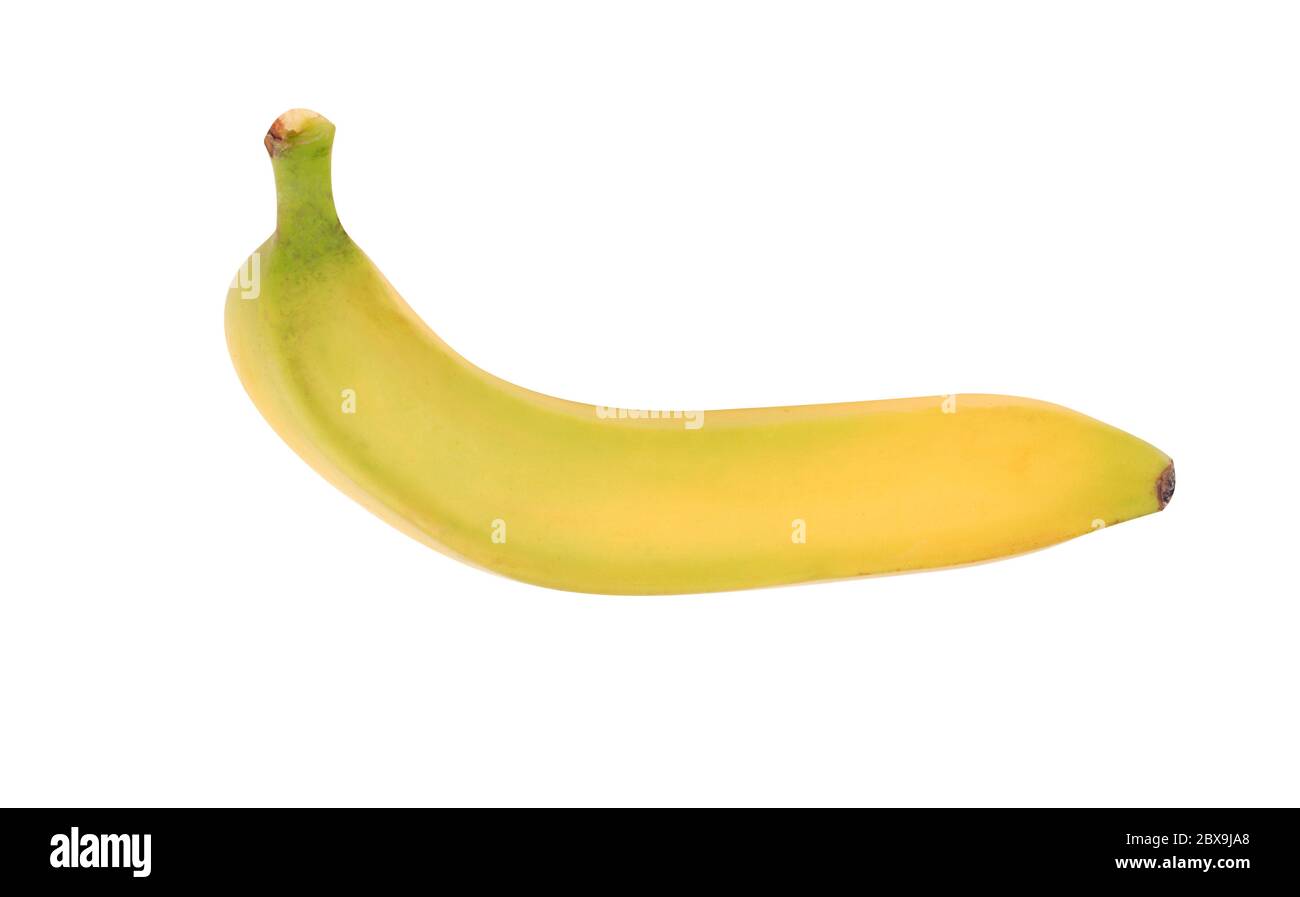 Yellow Banana Isolated Stock Photo - Alamy