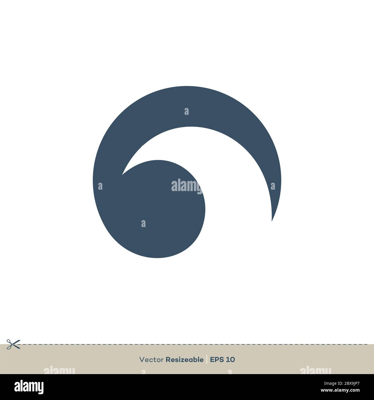 Circle Swoosh Logo Template Illustration Design. Vector EPS 10 Stock ...