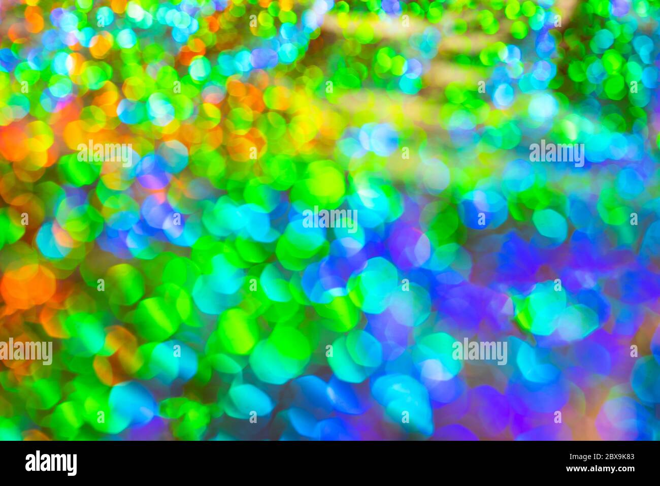 Christmas lights defocused background. Bokeh. Colorful defocused lights ...