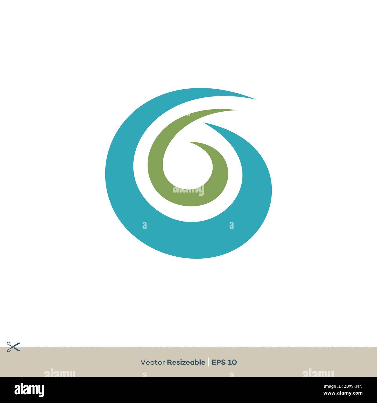 Swirl Swoosh Vector Logo Template Illustration Design. Vector EPS 10 ...