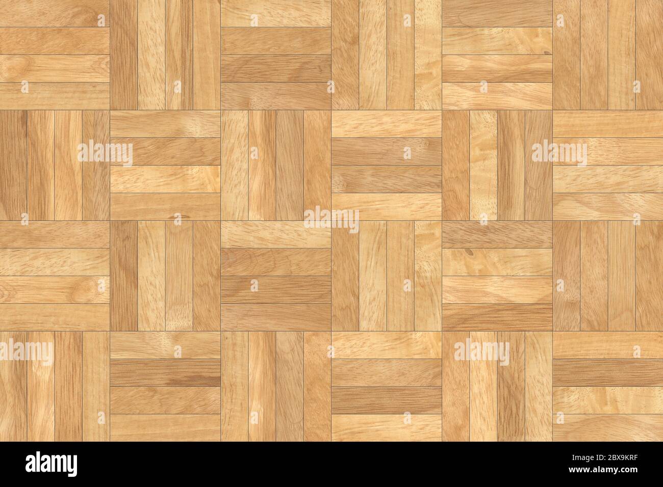 High resolution of a wooden parquet with rectangular and square tiles ...