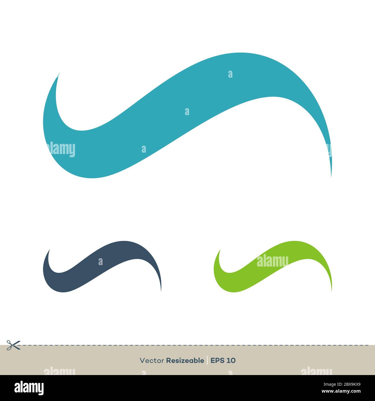 Wave Swoosh Vector Logo Template Illustration Design. Vector EPS 10 ...