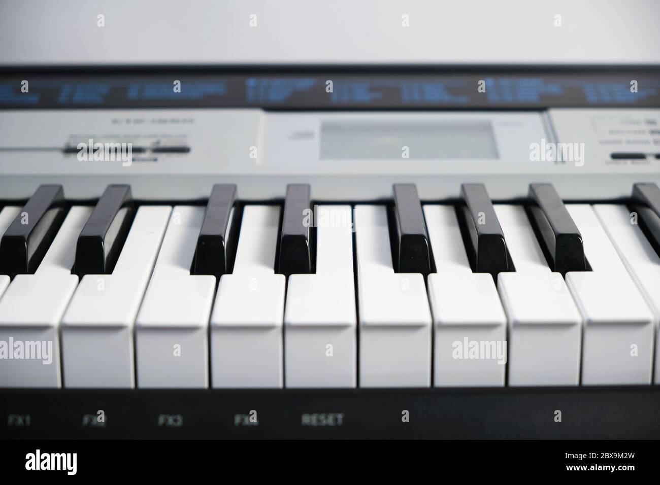 Keys and control panel of the music synthesizer Stock Photo - Alamy