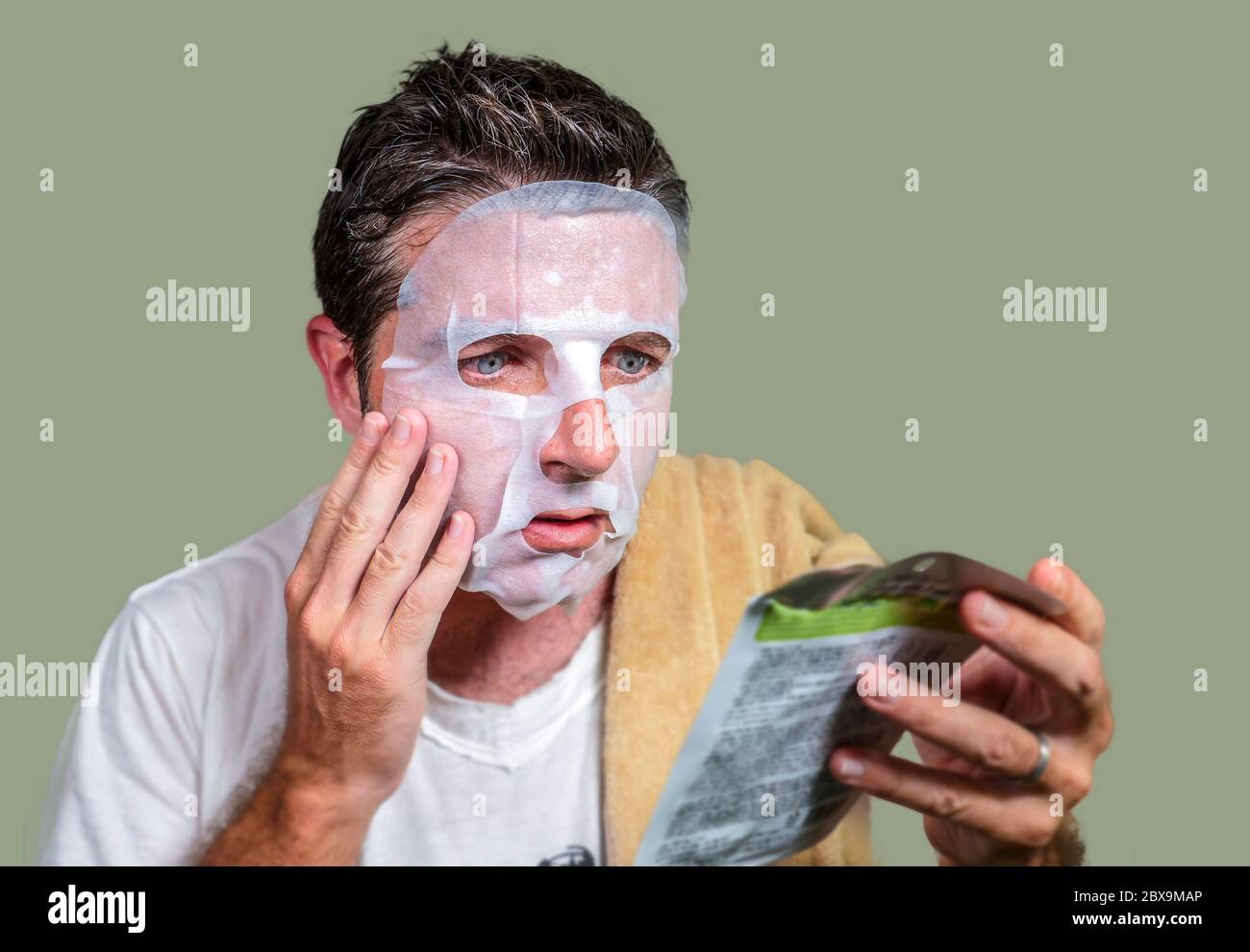 lifestyle isolated background portrait of young weird and funny man at ...