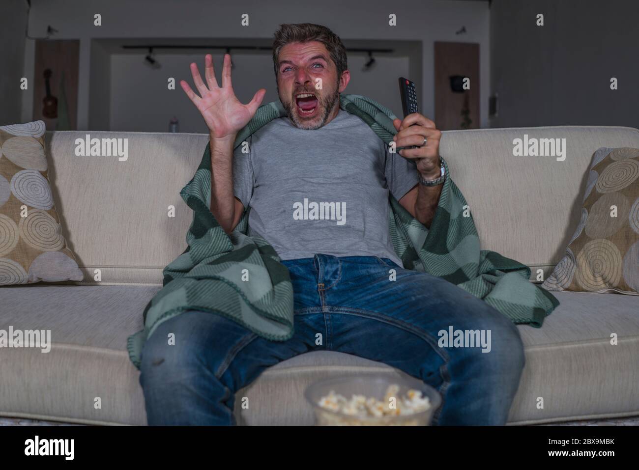 Scary living room at night hi-res stock photography and images - Alamy