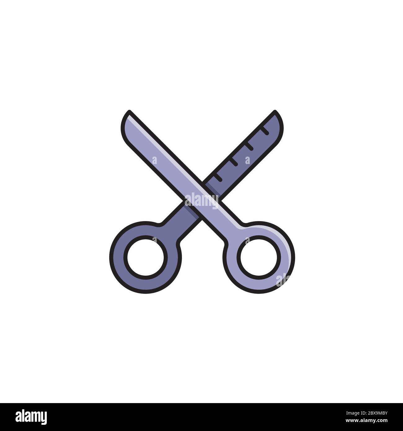 Barber shop equipment vector icon symbol tools isolated on white ...