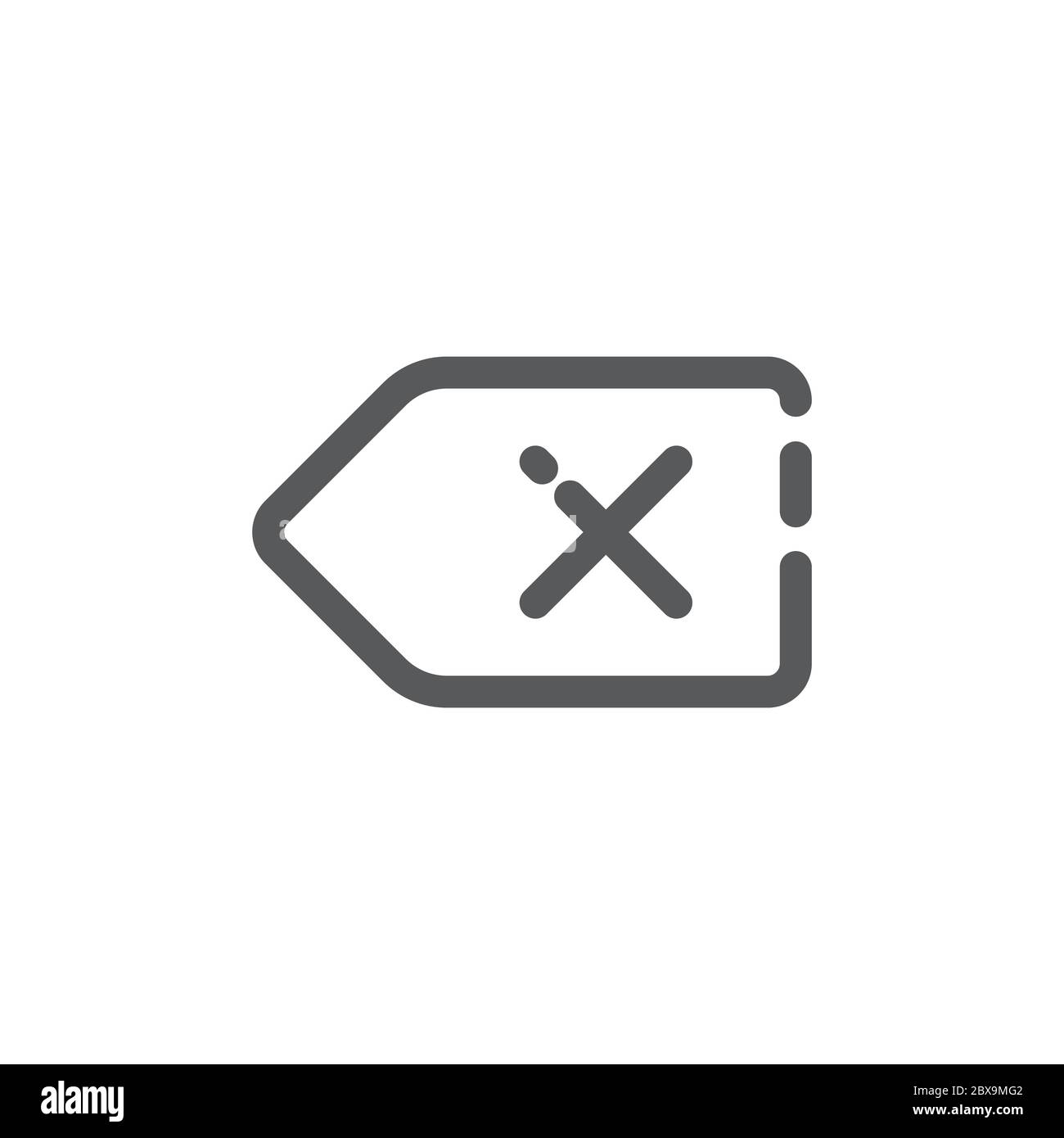 Backspace Key Vector Icon Symbol Keyboard Isolated On White Background Stock Vector Image And Art