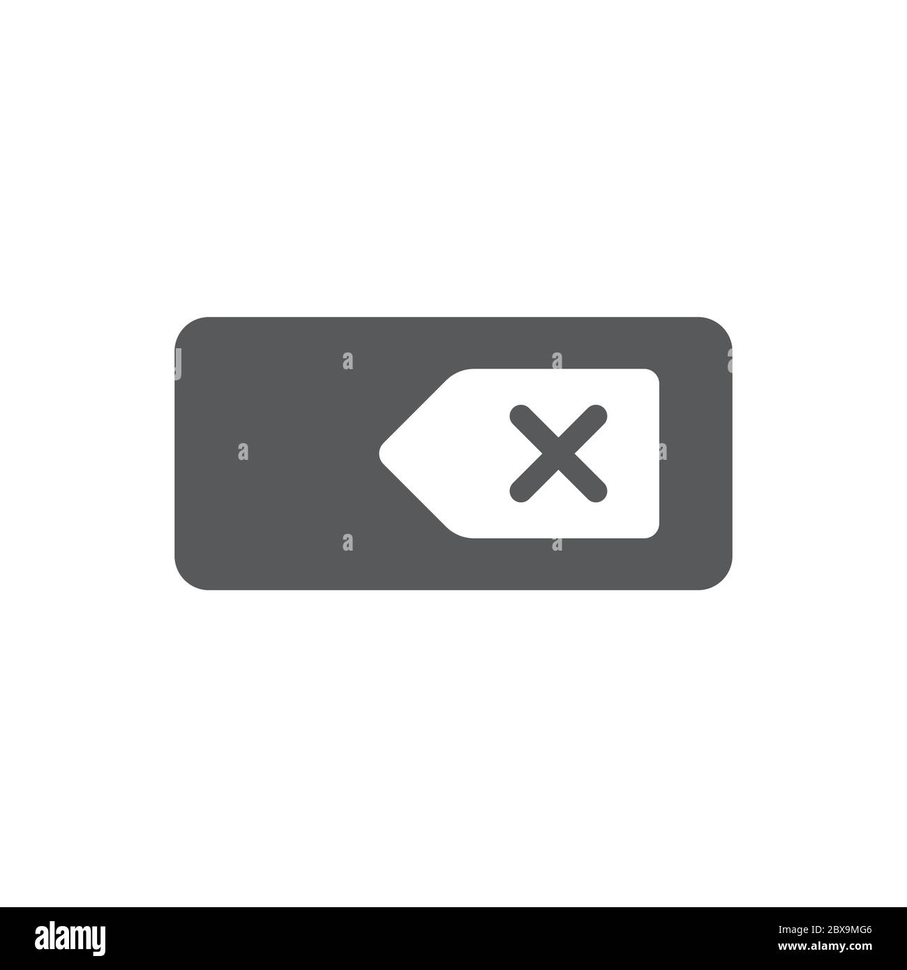 Backspace Key Vector Icon Symbol Keyboard Isolated On White Background Stock Vector Image And Art