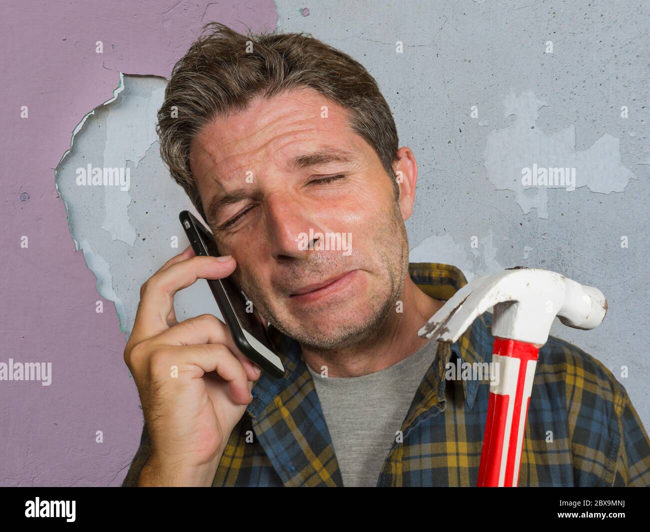 Frustrated man diy hi-res stock photography and images - Alamy
